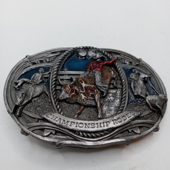 Accessories | Championship Rodeo Belt Buckle Bull Rider Riding Bronc ...